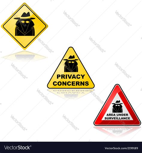 Privacy Concerns Royalty Free Vector Image Vectorstock