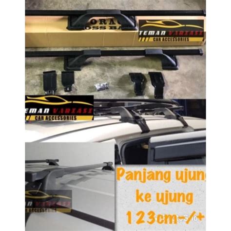 Jual CROSSBAR CROSS BAR SPORT RAK RACK KAKI JEPIT BODY UNIVERSAL MOBIL