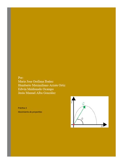 Practica 3 Pdf Aceleración Proyectiles