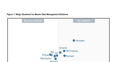 DWBIAnalytics Magic Quadrant For Master Data Management Solutions