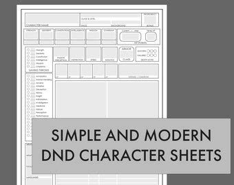 Elder Scrolls Online Character Sheet Etsy