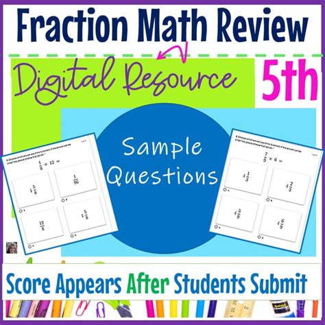 Fraction Math Review Digital Resource By Simply Taught 4u Tpt