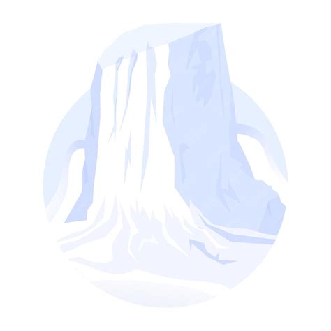 Premium Vector An Iceberg Flat Modern Illustration