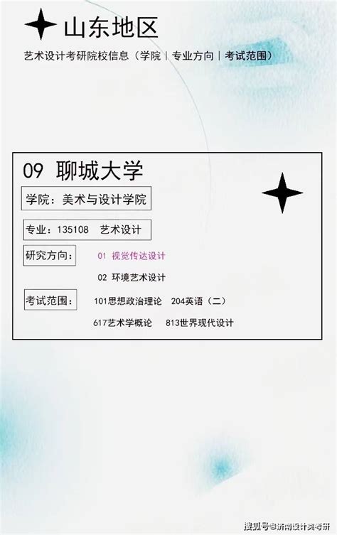 山东地区 艺术设计考研院校信息（13所） 搜狐大视野 搜狐新闻