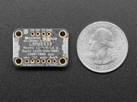 Adafruit Lsm6ds33 6 Dof Accel Gyro Imu Stemma Qt Qwiic Id 4480