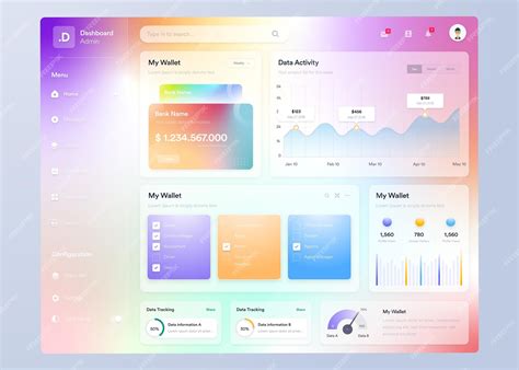 Premium Vector Infographic Dashboard Ui Ux Design With Graphs Charts And Diagrams Web