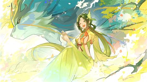 Fujin And Solitary Suanni Genshin Impact Drawn By 2134twone Danbooru