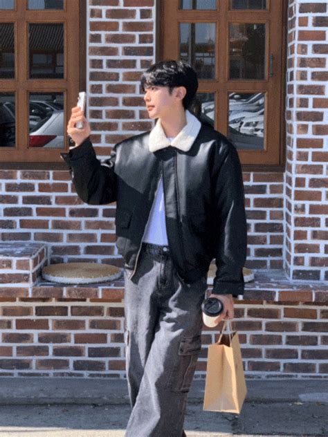브리즈 밍크퍼 레더 자켓 오텀