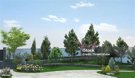 앞마당 발착장 원 예 배경기술 3d 렌더 0명에 대한 스톡 사진 및 기타 이미지 0명 3차원 형태 Diy Istock