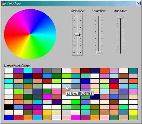 Ccolor Rgb And Hls Combined In One Class Codeproject