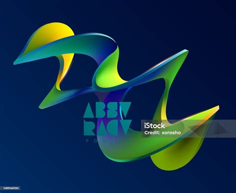 액체 3d 기하학적 모양 나선형 선의 색깔 형태입니다 0명에 대한 스톡 벡터 아트 및 기타 이미지 0명 3차원 형태 개념 Istock