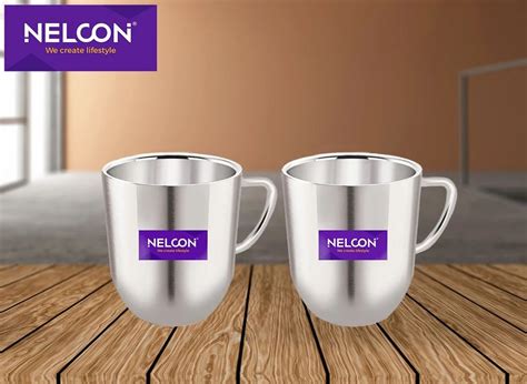Silver Stainless Steel 2 Pc Set Cute Cups At Rs 201set In Palghar Id