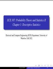 Section1 Pdf ECE 307 Probability Theory And Statistics II Chapter 1