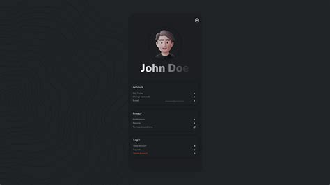 Settings Page Daily Ui 7 On Behance