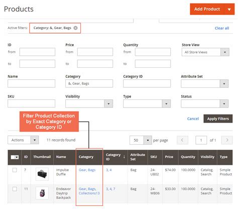 Magento 2 Admin Product Grid With Category Extension Filter Product By Category