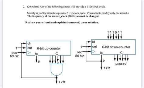 Solved Points Any Of The Following Circuit Will Chegg