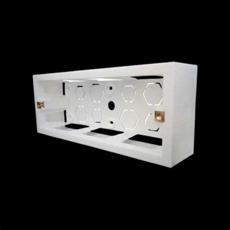 Plastic 1 To 18 Module Modular Surface Box White At ₹ 40piece In Ahmedabad