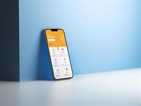 Premium Photo Full Screen Iphone Mockup Design