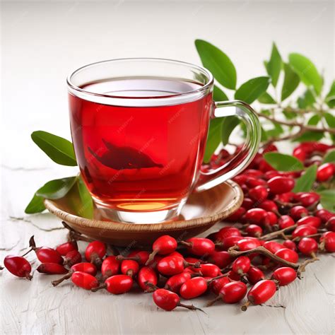 Premium Photo Mouth Watering Chinese Wolfberry Tea Isolated On White Background