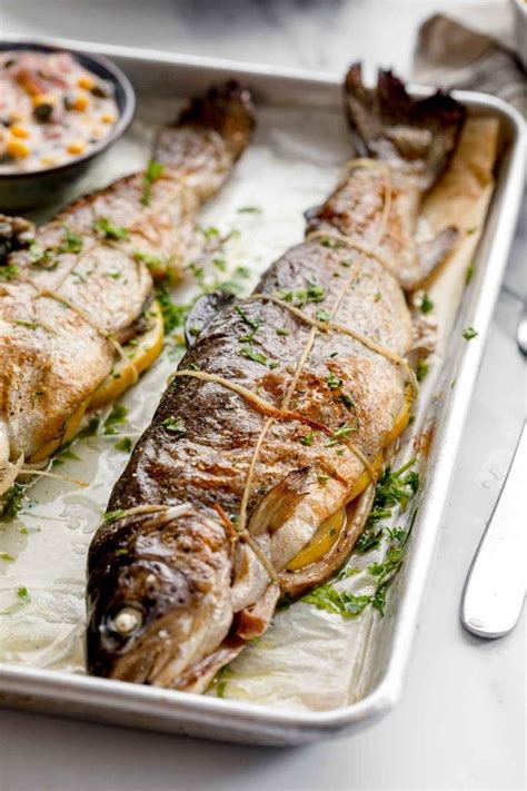 Baked Rainbow Trout With Butter Sauce Artofit