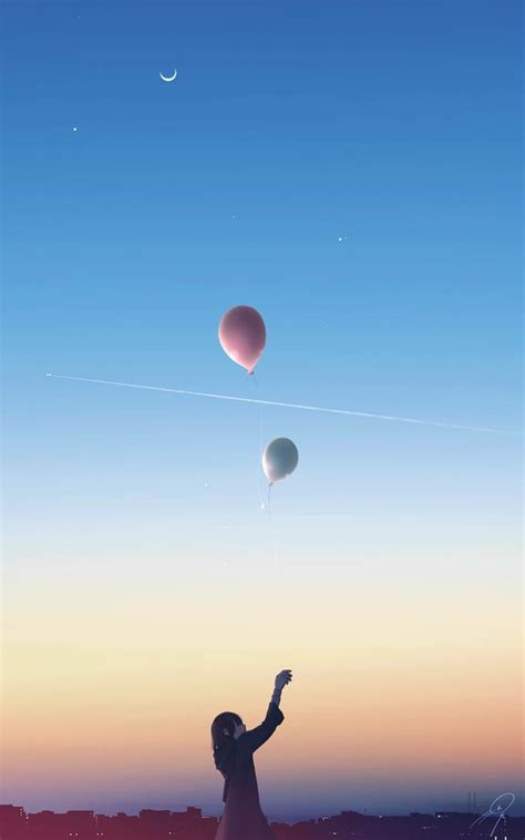 The Journey Home插画师nengoroネんごろぅ的风景插画图片 Bobopic