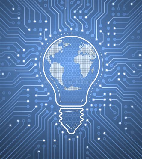 Circuit Board Globe Emblem Stock Illustrations 10 Circuit Board Globe