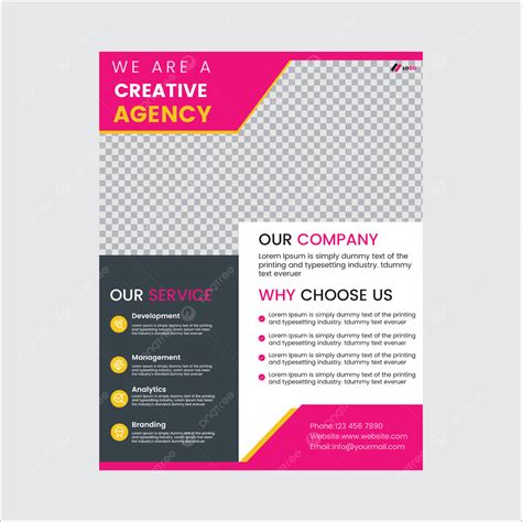 Plantilla De Diseño De Volante De Agencia Creativa Vector Descarga