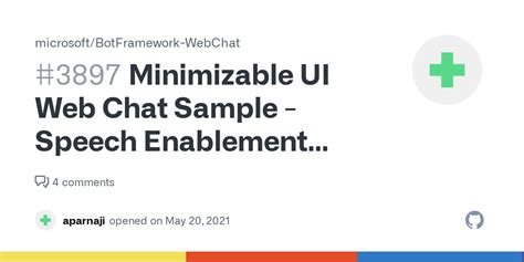 Minimizable Ui Web Chat Sample Speech Enablement Additional To Text