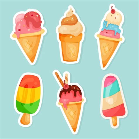 Free Vector Hand Drawn Ice Cream Collection