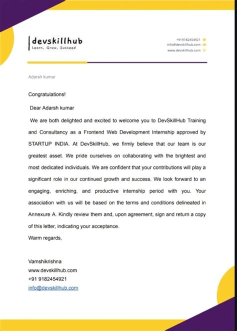 Adarsh Kumar On Linkedin 🌟 Excited To Share That Ive Been Selected As A Web Developer Intern At…