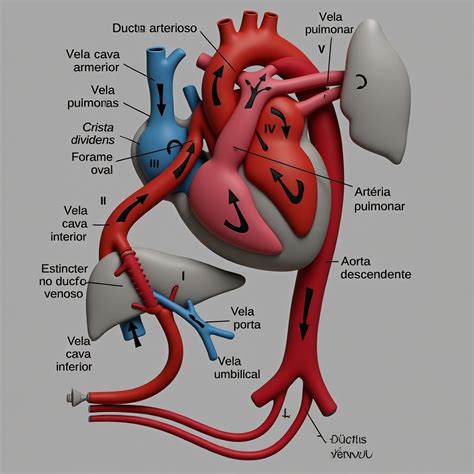Fetal Circulation Model Stable Diffusion Online