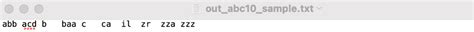 Solved Example If Your Input File Contains Ddd Aa Aab Abc Cb Chegg Com