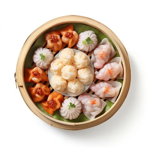 Premium Ai Image Dimsum Korean Dumplings Chinese Shu Mai