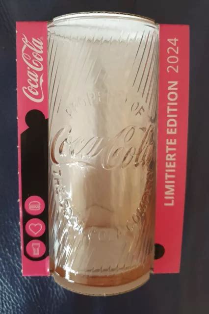 MC DONALDS COCA Cola Gläser 2024 Limitierte Edition PINK NEU 1 Glas