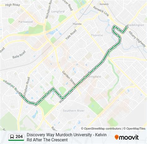 204 Route Schedules Stops And Maps Maddington Stn Updated