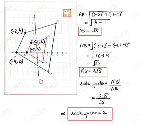 Solved Quadrilateral Abcd And Its Dilation Quadrilateral Abcd Are Shown On The