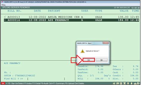 How To Upload Invoices Through Server In Marg Software