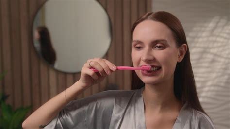 Brushing Teeth Animation Stock Video Footage For Free Download