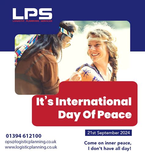 Logistic Planning Services On Linkedin It S International Day Of Peace