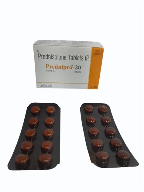 Prednipro Prednisolone 20 Mg Tablet At ₹ 60strip Prednisolone Tablet
