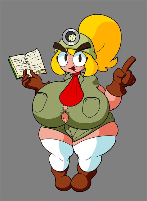 Rule 34 Big Breasts Big Eyes Blonde Hair Book Brown Gloves Brown Shoes Button Down Shirt