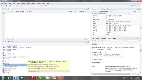 How To Create Matrices In R Studio YouTube