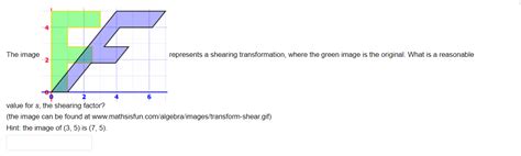 Solved T эpresents A Shearing Transformation Where The