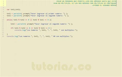 Ciclo While Javascript Numeros No Multiplos Tutorias Co