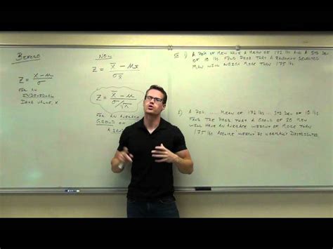 Free Video Statistics Lecture The Central Limit Theorem For