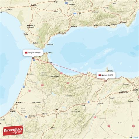Direct Flights From Tangier To Nador Tng To Ndr Non Stop
