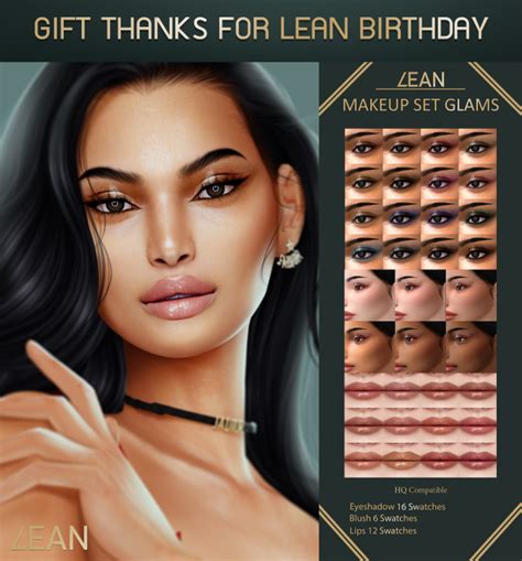 Lean Makeup Set Glams Free Leansims On Tumblr