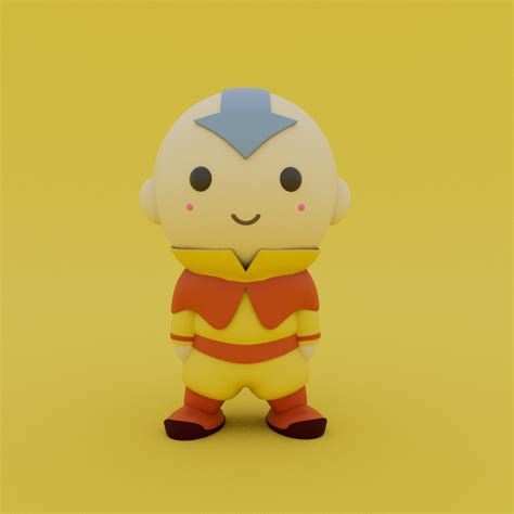 Файл Stl Cute Little Aang Avatar The Last Air Bender 🤖 ・3d печатная модель для загрузки・cults
