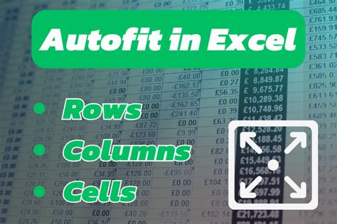How To Autofit In Excel Ensuring Perfect Cell Column And Row Sizes