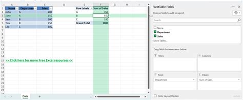 How To Automatically Refresh A Pivot Table In Excel Myexcelonline